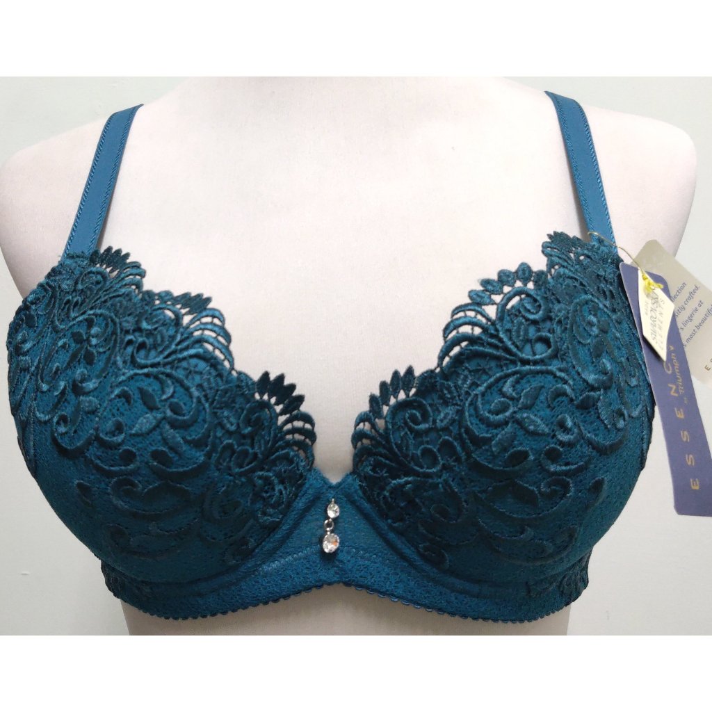 快速出貨｜黛安芬 ESSENSE 艾聖思奢華包覆系列 (孔雀藍) 34/75B罩杯內衣 #零碼全新內衣 #零碼全新胸罩 | 蝦皮購物