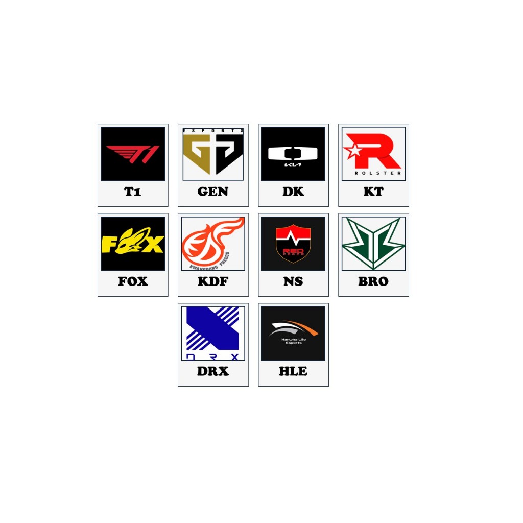 英雄聯盟 LOL LCK T1 GEN DK KT FOX KDF NS BRO DRX HLE 戰隊 俱樂部 代購 | 蝦皮購物