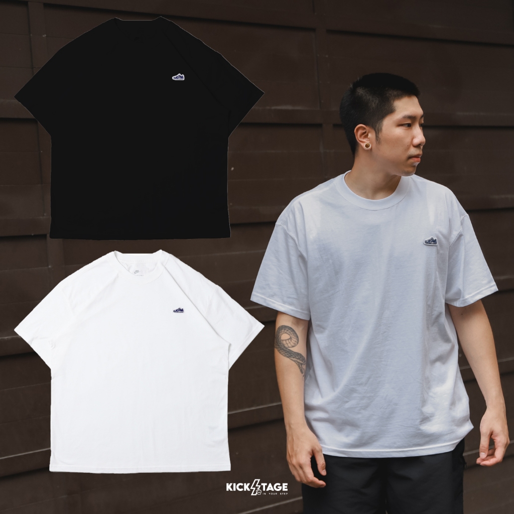 NIKE SPORTSWEAR TEE 黑 白 DUNK刺繡小標 休閒 短袖 短T 男女款【FV3752】 | 蝦皮購物