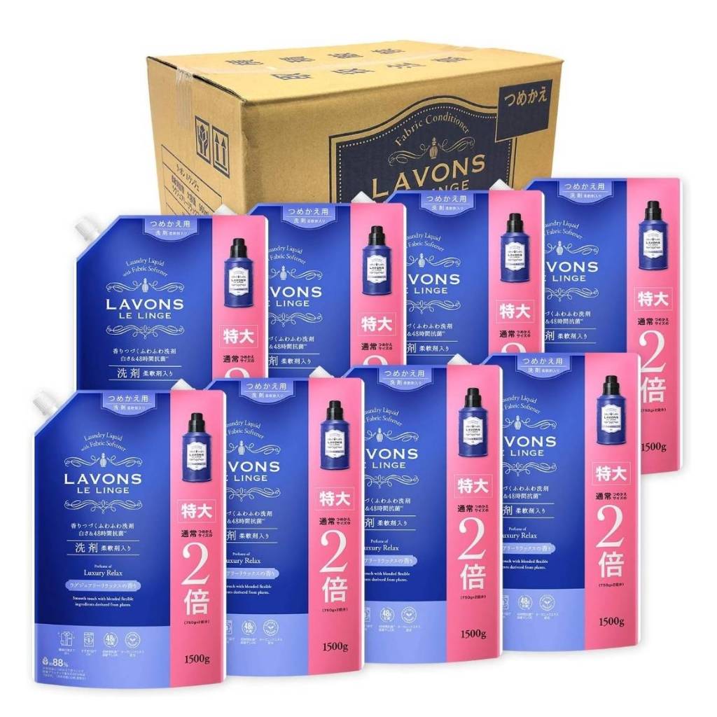 (日本代購) 現貨 LAVONS 朗法 精緻衣物專用洗衣精-蔚藍海岸 補充包1500ml/包 瓶包裝850g/瓶 | 蝦皮購物