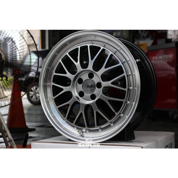 【超鑫國際】 MS MS823 18吋旋壓鋁圈 5孔100 5孔108 5孔112 5孔114 刷絲銀 類 BBS LM | 蝦皮購物