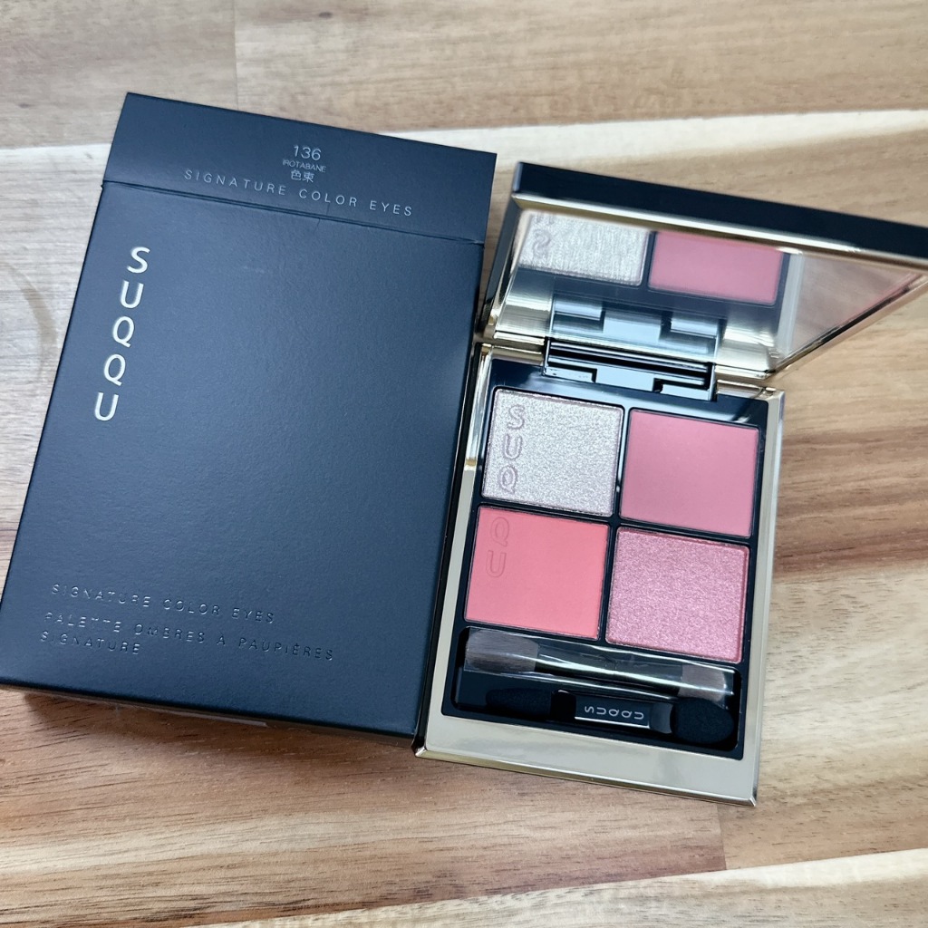 SUQQU 晶采盈緻眼彩盤 #136色束/晶采淨妍頰彩 #149煌覗/ 晶采潤艷唇膏#102 咲空 | 蝦皮購物