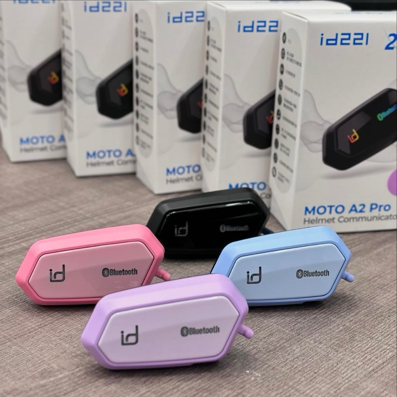 id221 MOTO A2S / A2 PLUS / A2 PRO 安全帽 藍牙耳機 藍芽耳機 黑 粉 藍🌟台南熊安全🌟 | 蝦皮購物