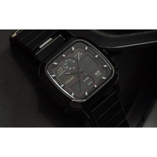 FOSSIL 復古風格雙顯 科技感 電子錶 石英錶 男錶 42MM 【 Nap Tainan 】 | 蝦皮購物