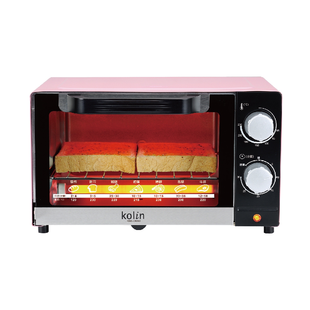 【Kolin歌林】10公升時尚電烤箱(KBO-LN103)｜櫻花粉 超取/蝦皮店 限購一台 小烤箱 可烤厚片吐司 | 蝦皮購物
