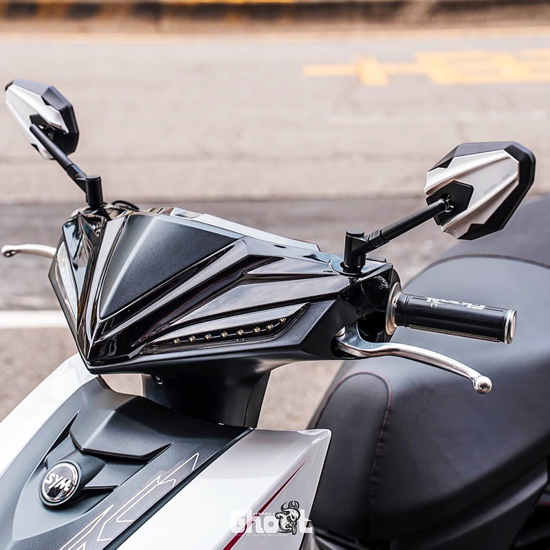 Ghost Factory 👻HD-GT03聯名後照鏡 熊貓後照鏡 菱格質感後照鏡 全車系通用 機車後照鏡 DRG二代 | 蝦皮購物