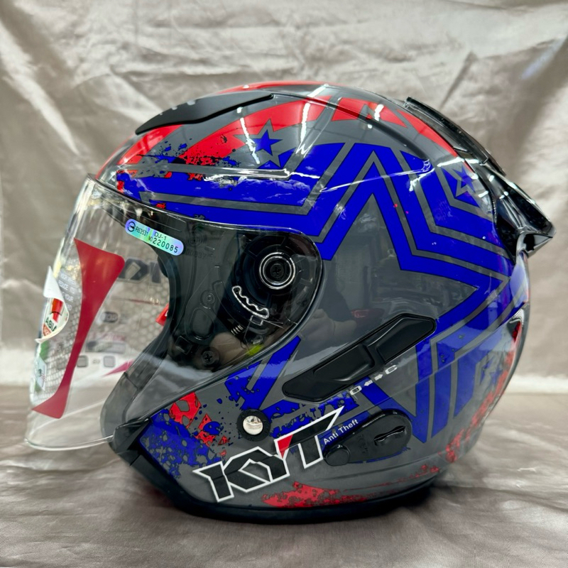 (大優惠)KYT DJ #S2灰 內墨片 半罩 KYT安全帽 安全帽 半罩式安全帽 | 蝦皮購物