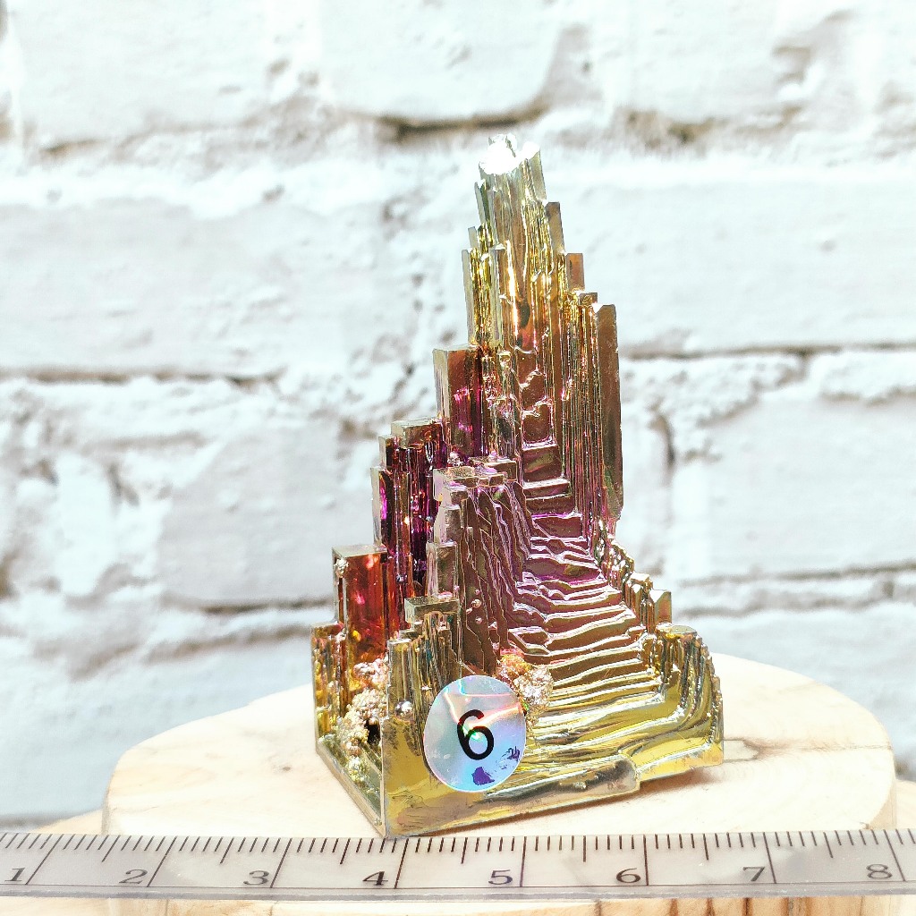 [硯嵐水晶 YL Crystal]鉍礦 鉍晶體 天使階梯 轉化礦石 擺件 | 蝦皮購物