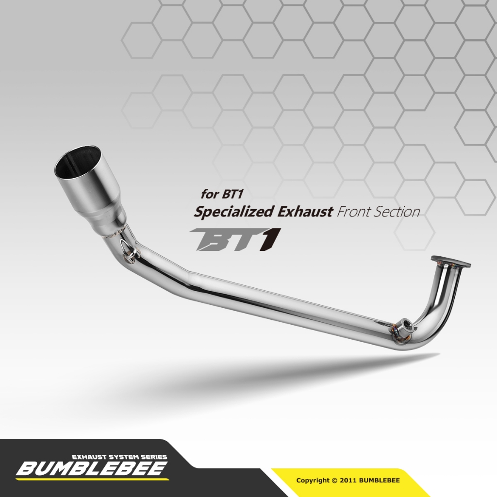【黃蜂 BUMBLEBEE】黃蜂排氣管 BT1 專用前段 | 蝦皮購物