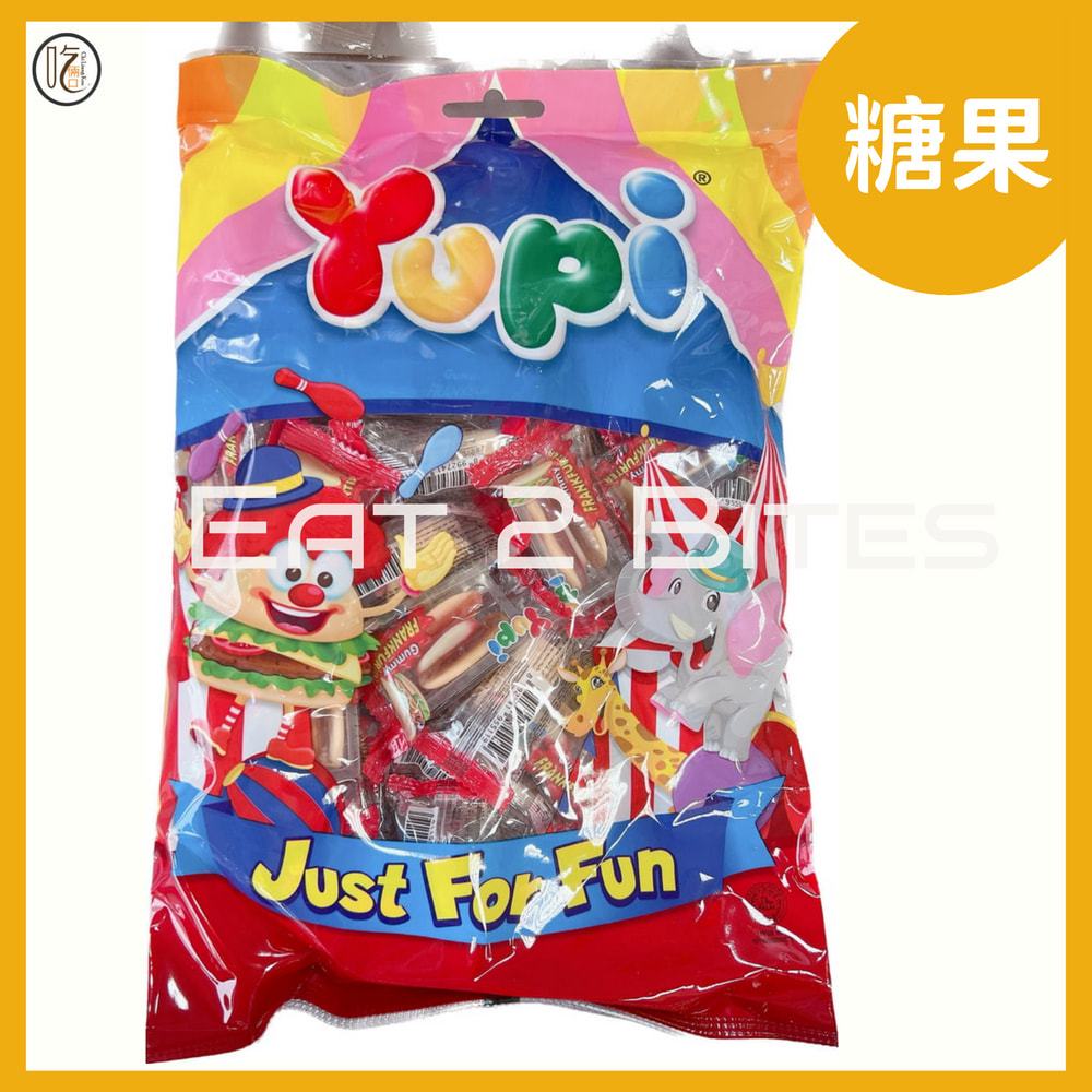 【糖果 吃倆口】YUPI大熱狗QQ糖(14公克*27份) 378公克/包 | 蝦皮購物