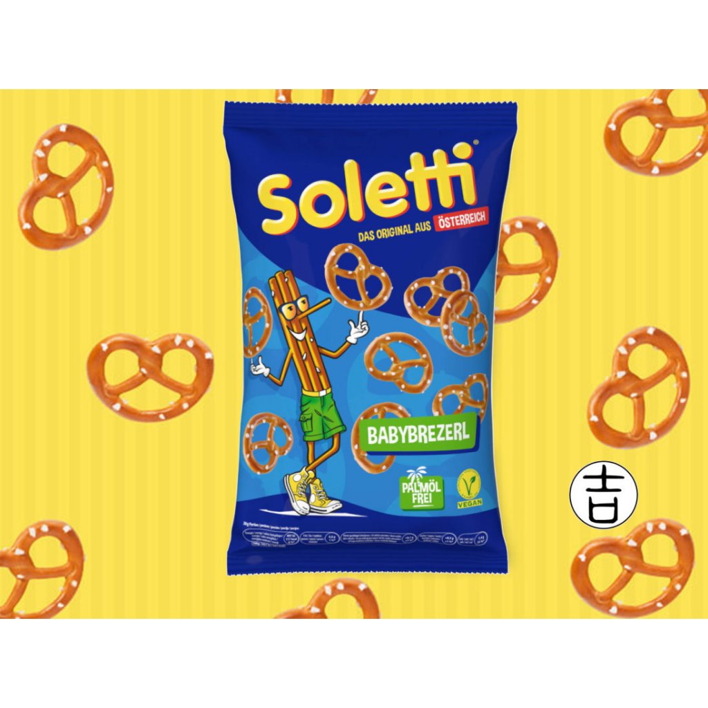 [丸吉逸品] 🔥 迷你椒鹽捲餅 奧地利 Soletti 蝴蝶餅 Pretzels 200克 | 蝦皮購物