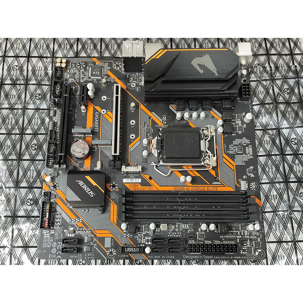 全新工業包 技嘉 B365 M AORUS ELITE DDR4 電競 雙M2 M-ATX 主機板 一年保 適用8.9代 | 蝦皮購物