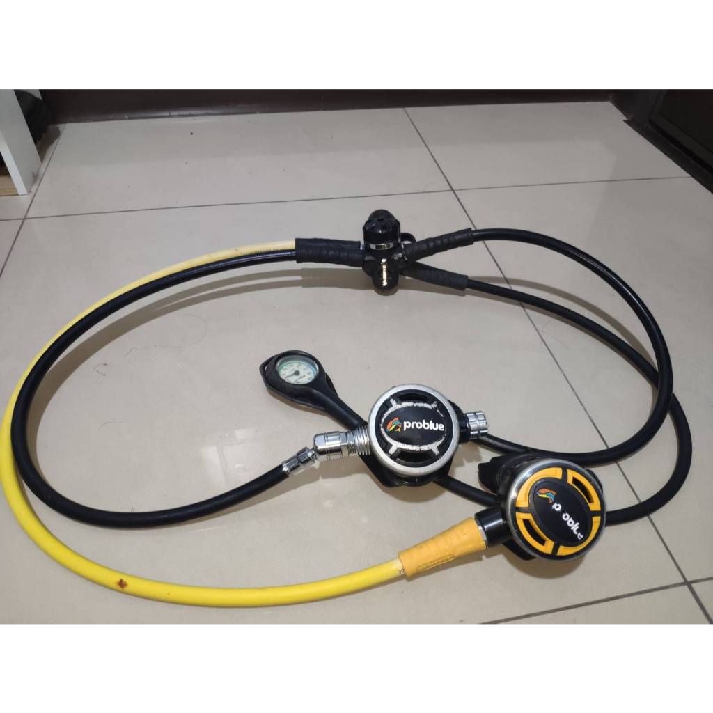 PROBLUE潛水調節器國內知名大廠品牌 FS-850B隔膜平衡式一級頭+RO-19可調平衡二級頭+RH-02備用二級 | 蝦皮購物