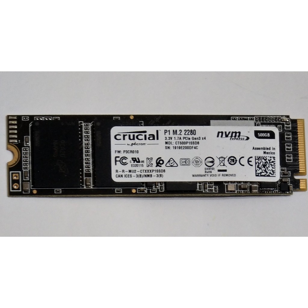 美光 Micron Crucial SSD P1 M.2 500G | 蝦皮購物