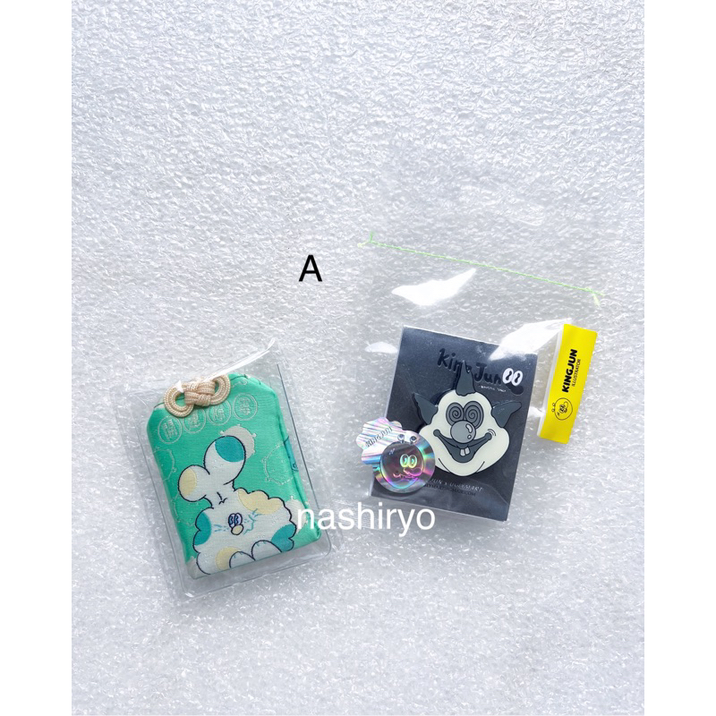 【文創代購】KINGJUN 夥伴玩具 2024玩具品味展 限定 - 蠢兔 除霉 御守 醜店 徽章 A款 | 蝦皮購物