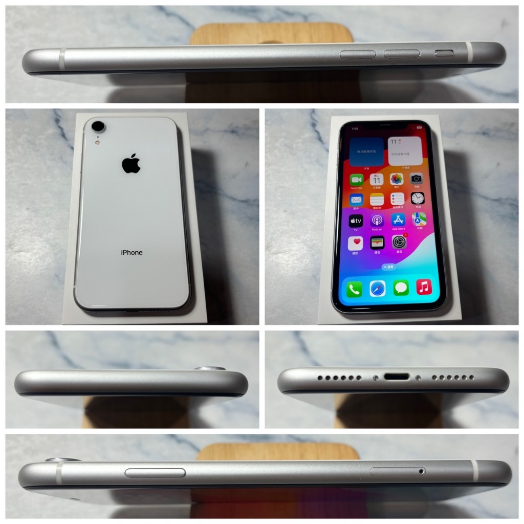 懇得機通訊 二手機 iPhone XR 128G 白色 6.1吋 17.5.1 附盒裝配件【歡迎舊機交換折抵】550 | 蝦皮購物