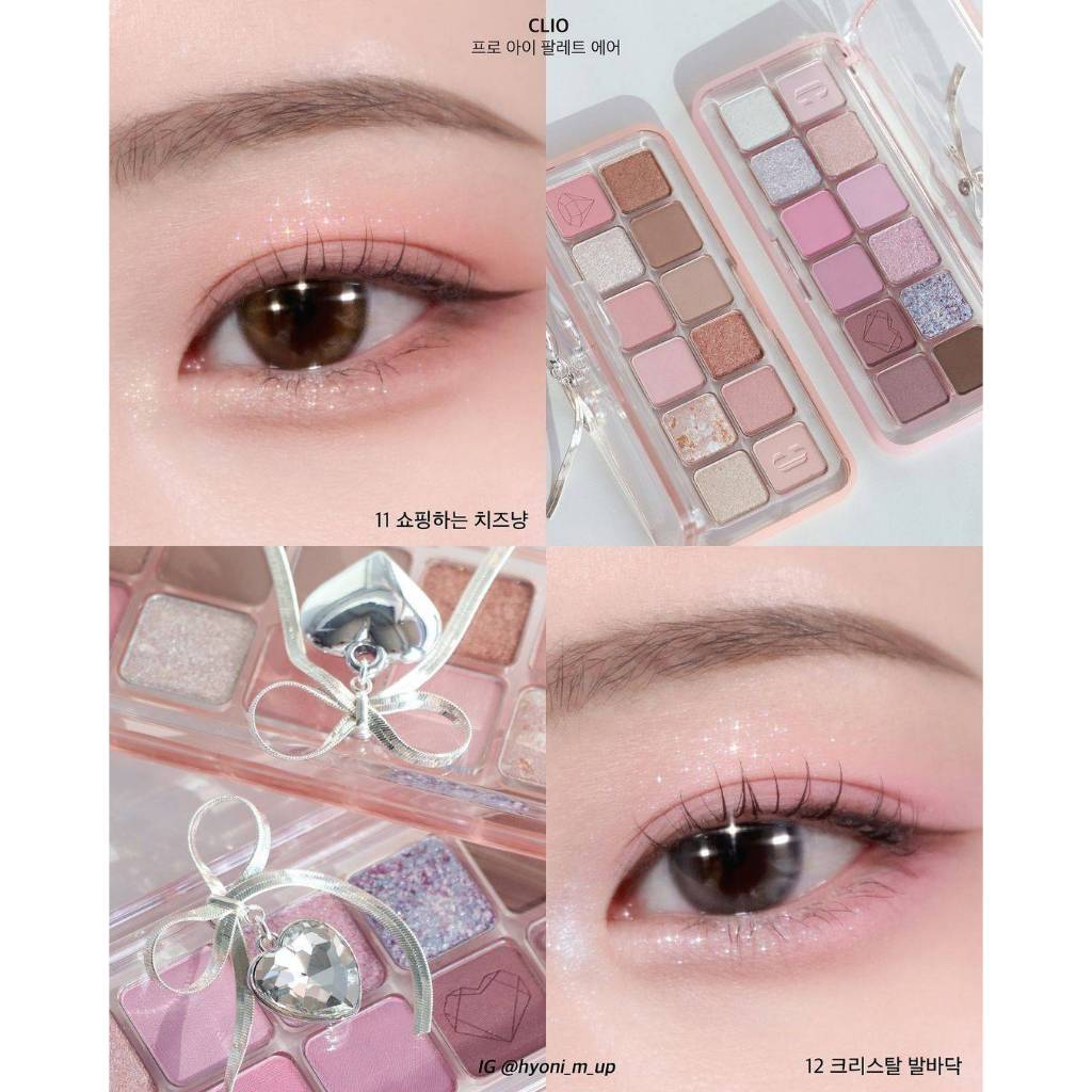 現貨 Han妞°韓國 Clio 十二色眼影盤 Pro Eye Palette Air 蝦皮購物