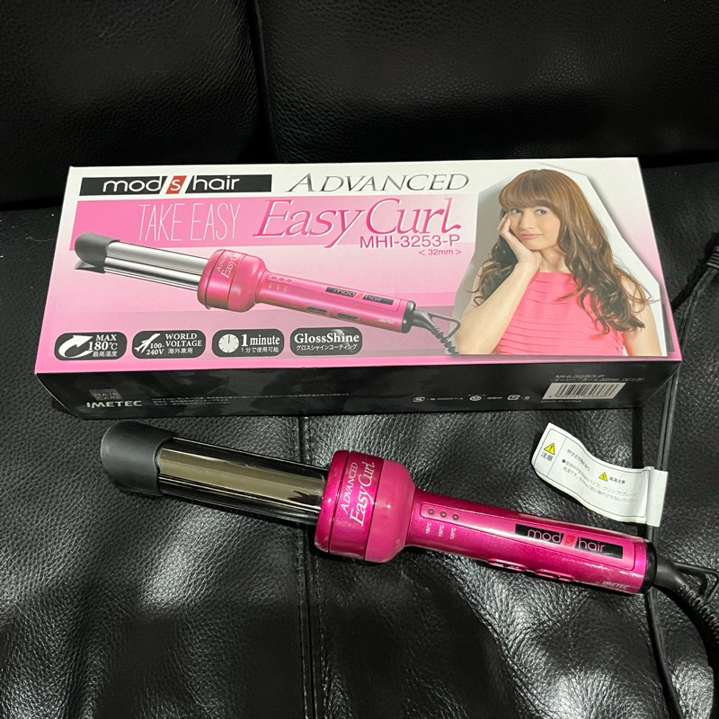 日本購得 電棒 附原盒 光碟 日本說明書 Mod's hair MHI-3253-P 電捲棒 全球電壓 32mm 美髮 | 蝦皮購物