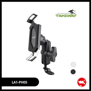 【膜力紅】Takeway LA1-PH05 黑隼Z手機座 強力耐震 支架快拆設計 機車用手機架 (後照鏡普通版) | 蝦皮購物