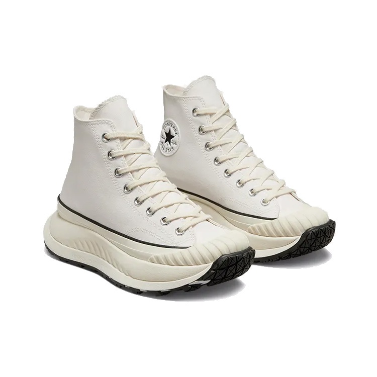 CONVERSE【授權經銷商】 男女高筒休閒鞋.帆布鞋- A01682C 機能厚底 CHUCK 70 AT 三星標 米白 | 蝦皮購物