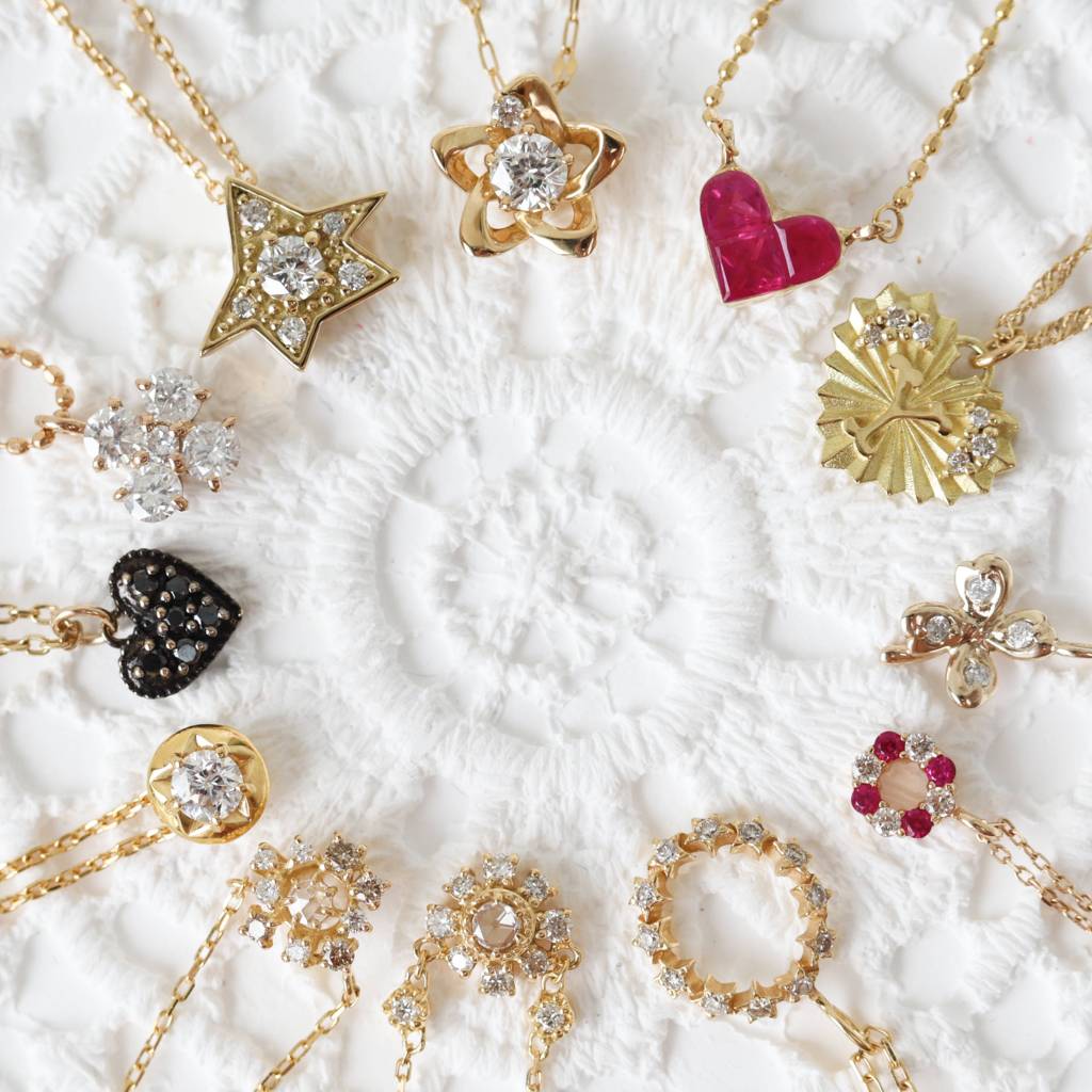 項鍊合集 含agete festaria sowi ete star jewelry等鑽石 18k金 10k | 蝦皮購物