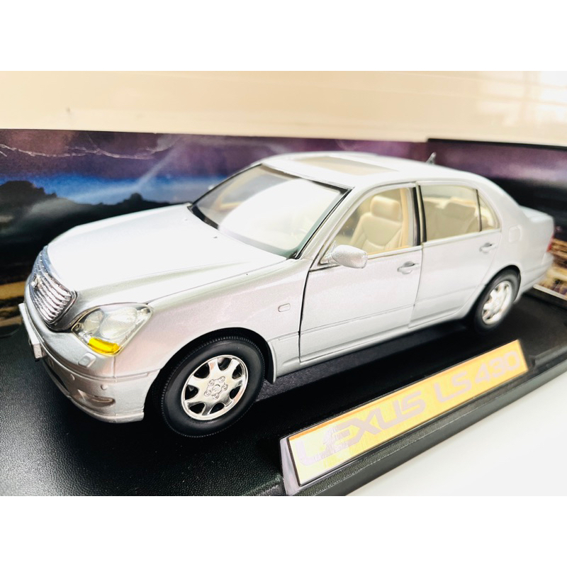 Motor Max 1/18 Lexus LS430 銀色 模型車 | 蝦皮購物