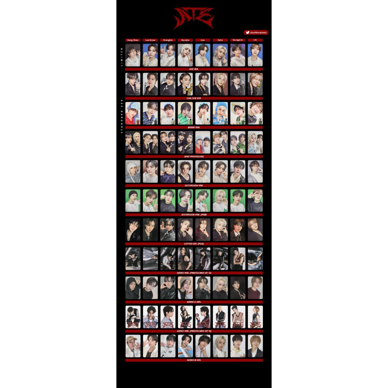 （現貨-持續更新）Stray Kids ATE特典 、專卡MK /JYP /BDM /EVERLINE /WM /K4 | 蝦皮購物