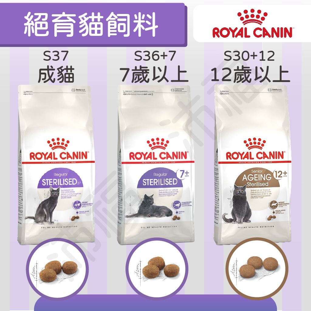 [沛福愛調皮] 法國皇家 S37 S36+7 S30+12 絕育貓飼料 1.5kg 2kg 4kg 成貓 老貓飼料 7+ | 蝦皮購物