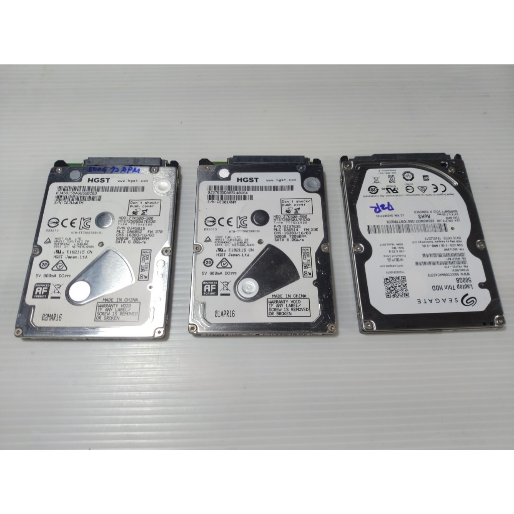7200轉 HDD 500G 2.5" SATAIII 筆電 硬碟 7MM 9MM 7200RPM 500GB | 蝦皮購物
