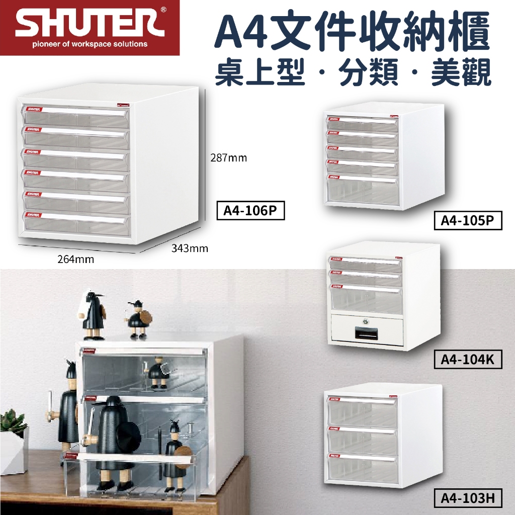 含稅 老張 樹德 A4-103H/A4-104K/A4-105P/A4-106P 文件收納 桌上型櫃 鋼板櫃 台灣製 | 蝦皮購物
