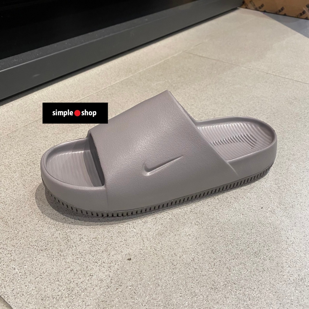 【Simple Shop】NIKE Calm Slide 運動拖鞋 防水拖鞋 麵包拖鞋 芝麻牛奶 FD4116-002 | 蝦皮購物