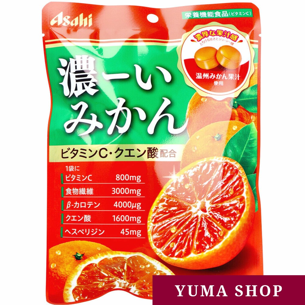 日本 Asahi 血橙糖 84g 濃ーいみかん 日本代購 | 蝦皮購物