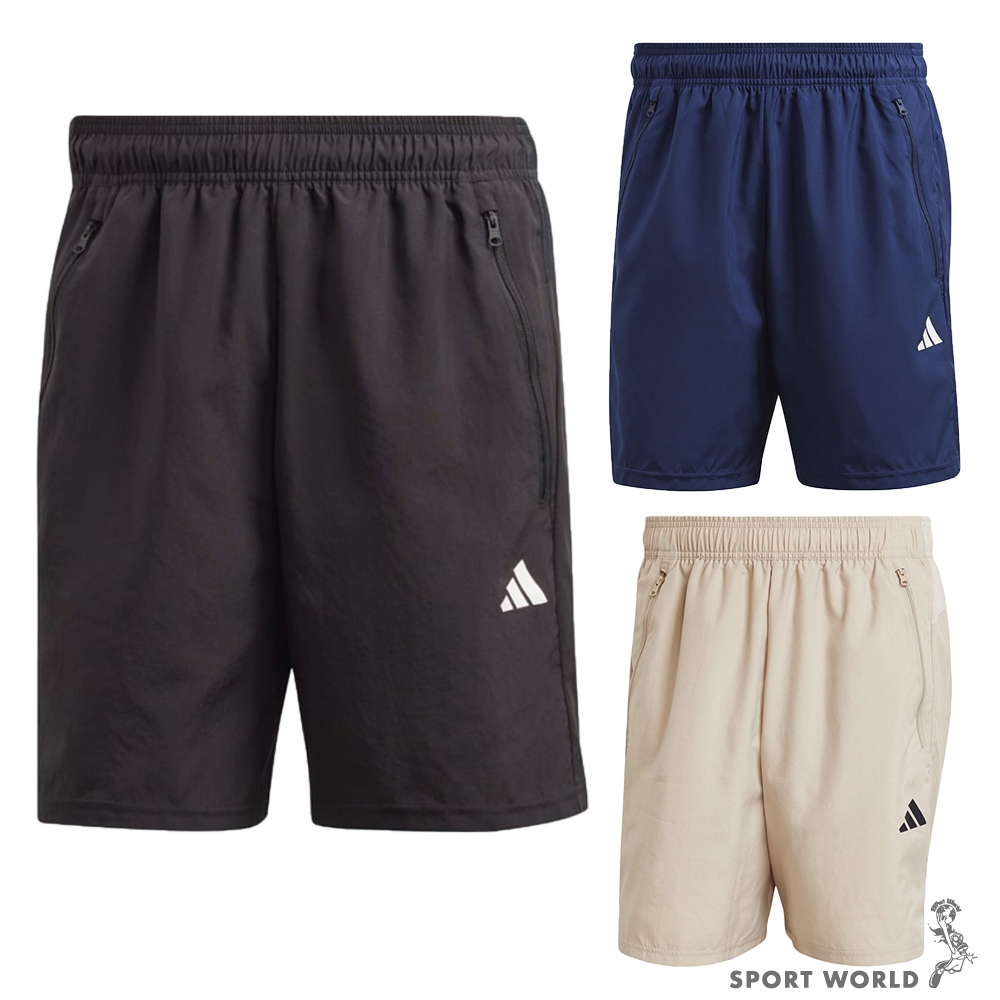 Adidas 男裝 短褲 拉鍊口袋 排汗 黑/藍/卡其【運動世界】IC6976/IC6977/IW3421 | 蝦皮購物