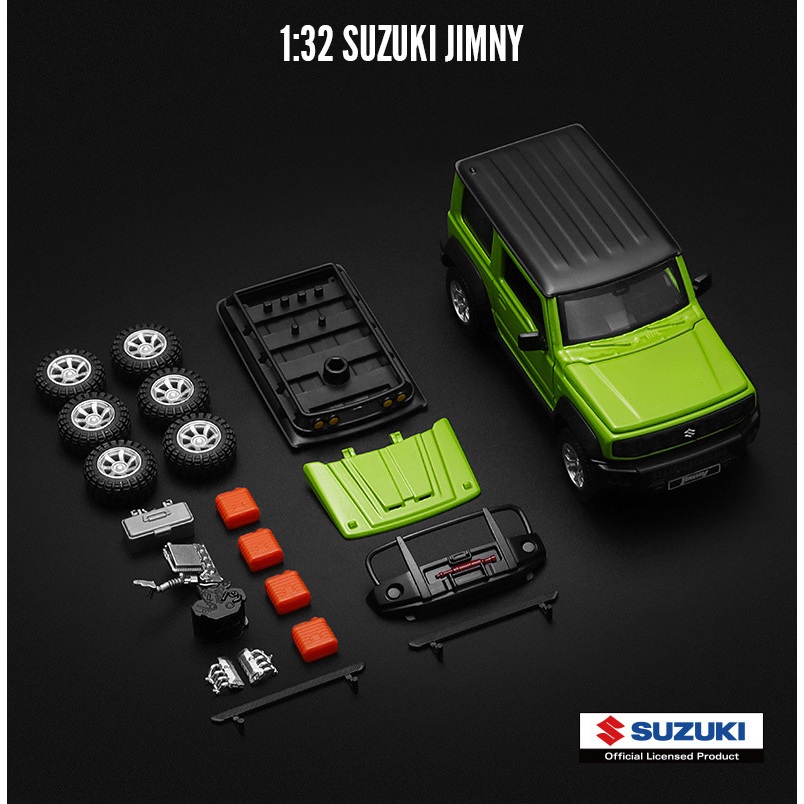 1:32 DIY動手改裝版 Suzuki Jimny Sierra 4代 JB64W JB74W 小G 模組化組裝模型車 | 蝦皮購物