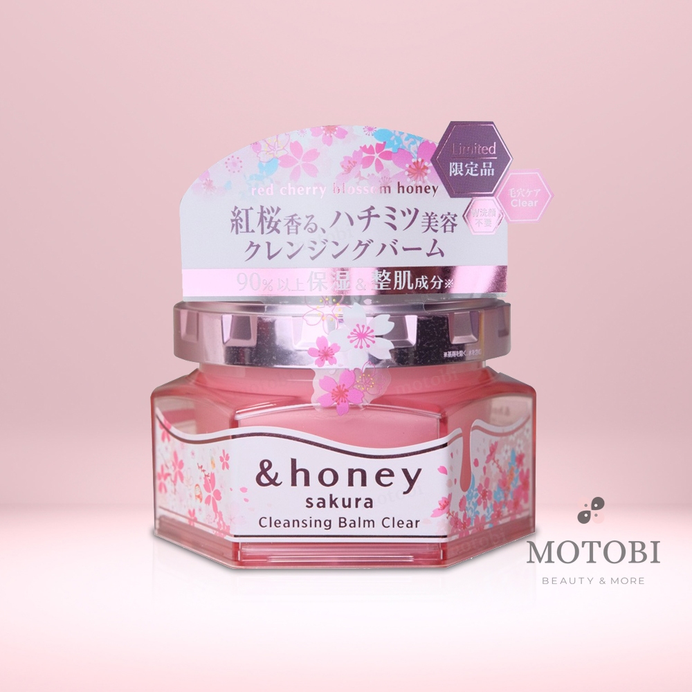 日本&honey Sakura櫻花蜂蜜卸妝膏 90g 染井吉野櫻 繽紛限定版 瓶內附刮勺 | 蝦皮購物