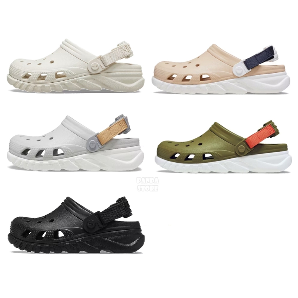 胖達）CROCS DUET MAX II 洞洞鞋 中性 渦輪 魔鬼氈 涼鞋 208776-001 1FT 160 男女 | 蝦皮購物