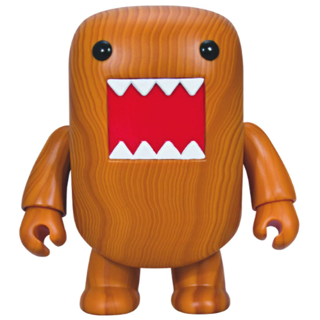 Domo QEE 盒玩 Toy2r 多摩君 7吋 7" 大隻 高18公分 木紋 木頭 超稀有 全球限量版 含盒 共1隻 | 蝦皮購物