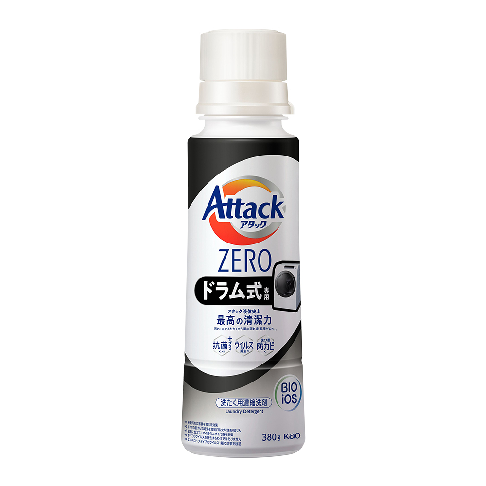 日本 花王 Attack ZERO 超濃縮洗衣精 直立式 滾筒式 室內晾乾 消臭型 380g 580g 大容量 雷老闆 | 蝦皮購物