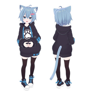 VRChat Avatar Rusk 代客上傳 換衣 訂製 客製 自訂 角色 模型 人物 皮膚 造型 貓娘 | 蝦皮購物