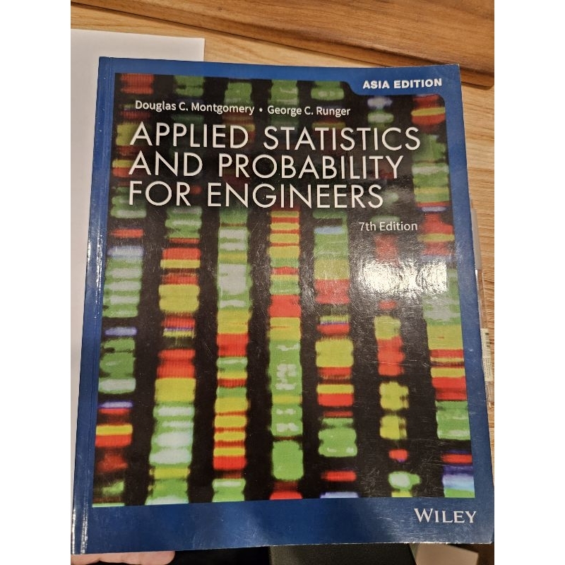 applied statistics and probability for engineers 7th 第七版 | 蝦皮購物