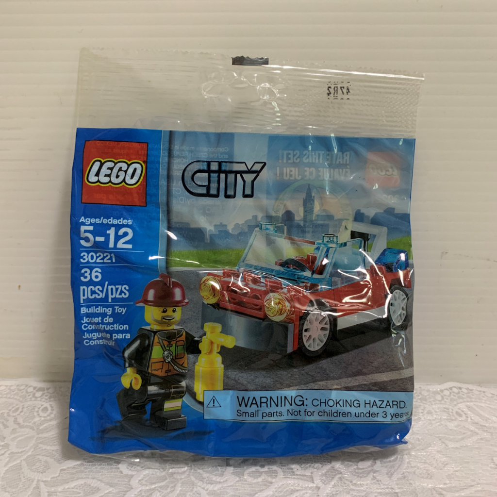 全新未拆現貨 LEGO Polybag 30221 City Fire Car 消防車 (絕版) | 蝦皮購物