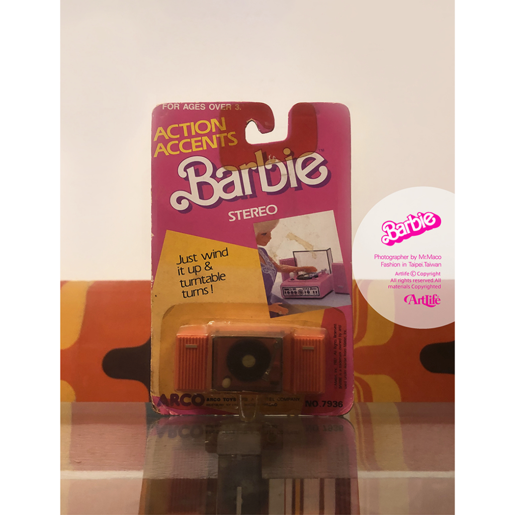 Artlife ㊁ MATTEL 1987 BARBIE ACCENTS STEREO 古董收藏 芭比 黑膠唱片機 | 蝦皮購物