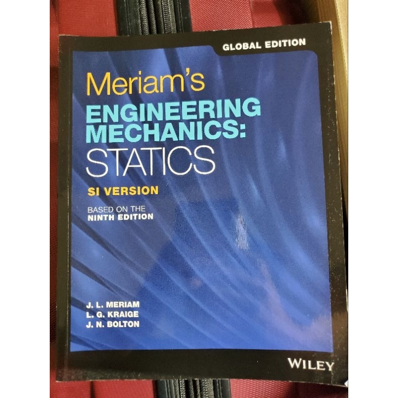 Meriam`s Engineering Mechanics: Statics 9/e | 蝦皮購物