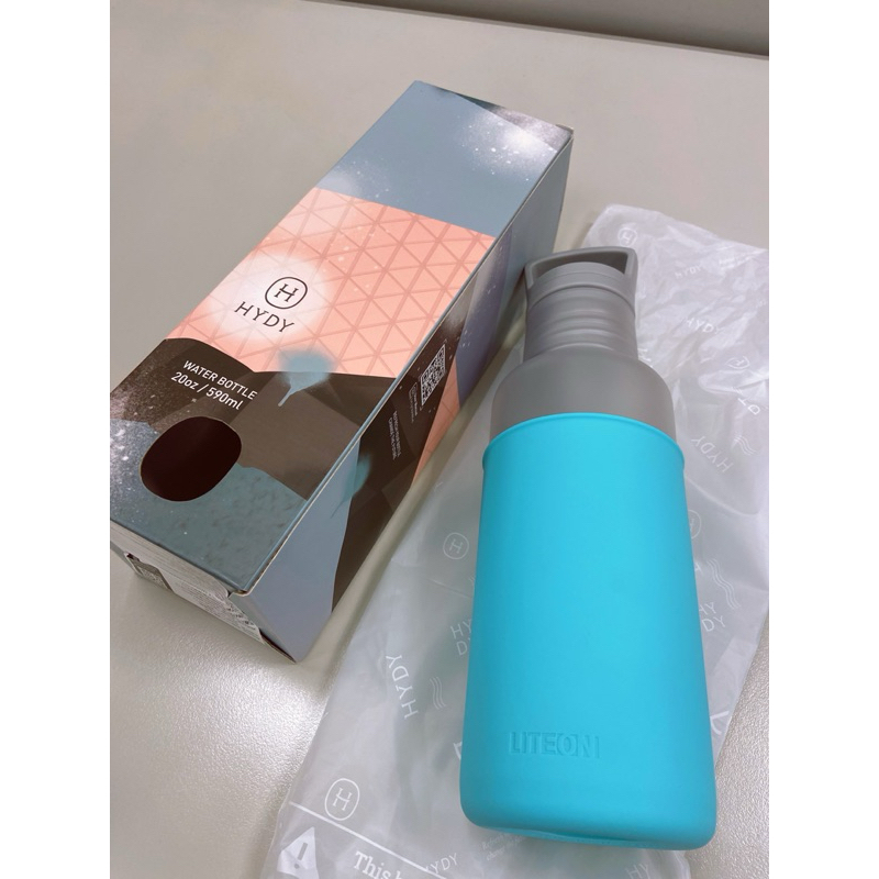 (贈品)美國 HYDY 輕靚系列 透明水瓶 590ml 附泡茶器 冷水瓶 _ 北極藍 | 蝦皮購物