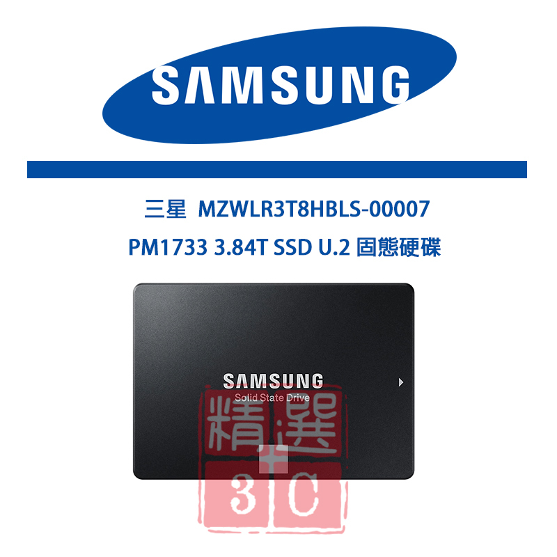 三星 PM1733 3.84T SSD U.2 MZWLR3T8HBLS-00007企業級硬碟 | 蝦皮購物
