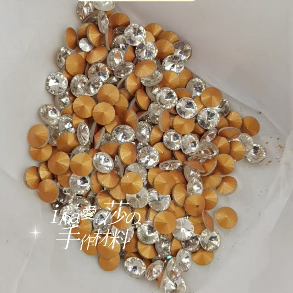 10顆《iAsa愛莎の》手作材料 尖底衛星石兩頭尖圓玻璃鑽白色透明色異形散顆水鑽鞋包diy補鑽 | 蝦皮購物