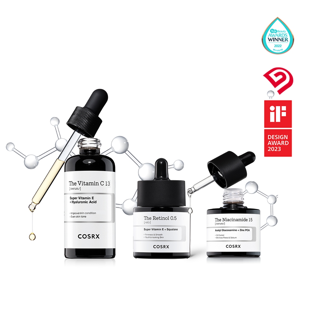 【COSRX】THE RX系列 0.5純A醇精華油/維他命C13/菸鹼醯胺15 (20ml)|HelpBuyKr商城旗艦 | 蝦皮購物
