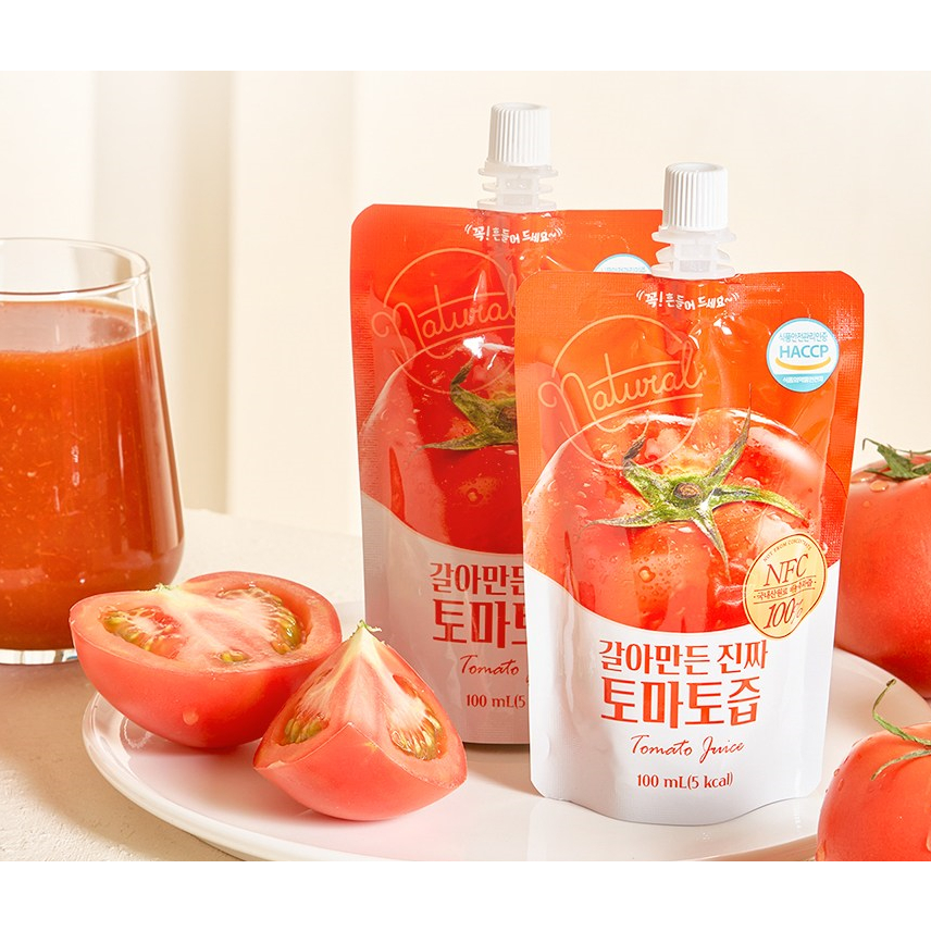 韓國 NFC番茄汁100ml/包 韓國果汁 番茄汁 純果汁 韓國原裝進口 | 蝦皮購物