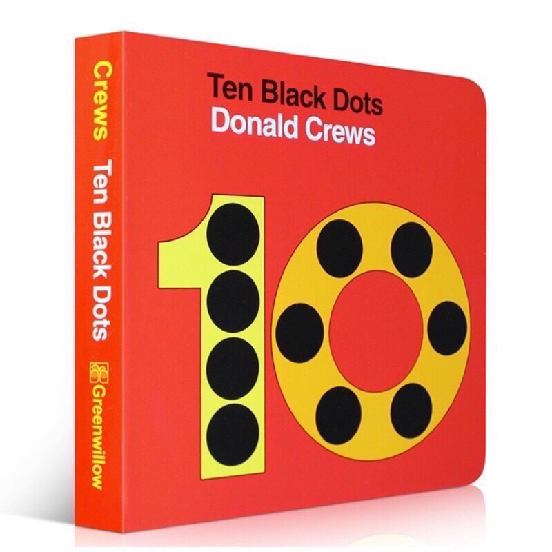 Ten Black Dots 10個小黑點紙板書 Donald Crews 吳敏蘭繪本123 數數字詞彙想象力 | 蝦皮購物