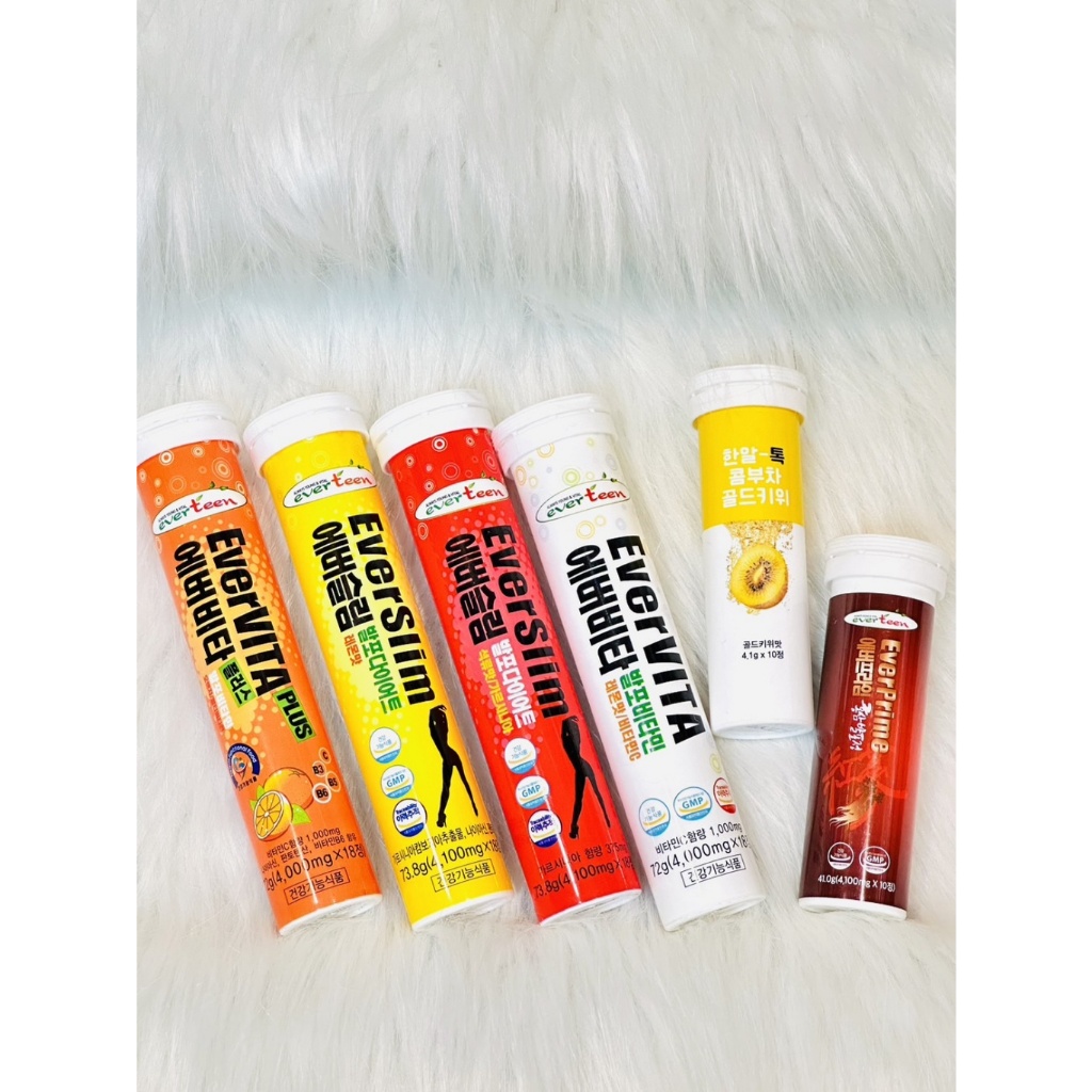 Everslim 檸檬發泡錠 Evervita 石榴 柑橘 檸檬 發泡 Everteen 維他命c 氣泡飲《贈品多多家》 | 蝦皮購物